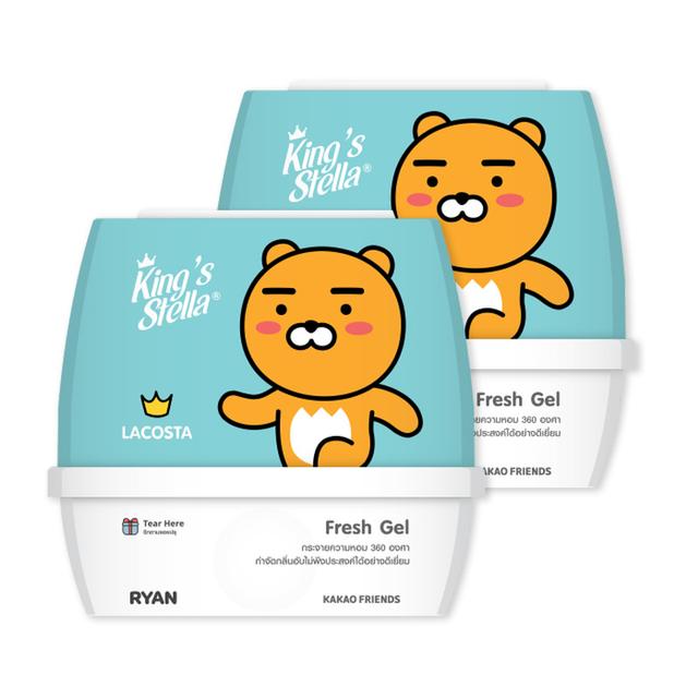 KING'S STELLA Kakao Friends Gel Air Freshener Lacosta 180 ml x 2 ...