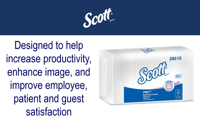 SCOTT Pro Multi-Fold Paper Towel 1 Ply (24 x 23cm) 250 sheets x 16 ...