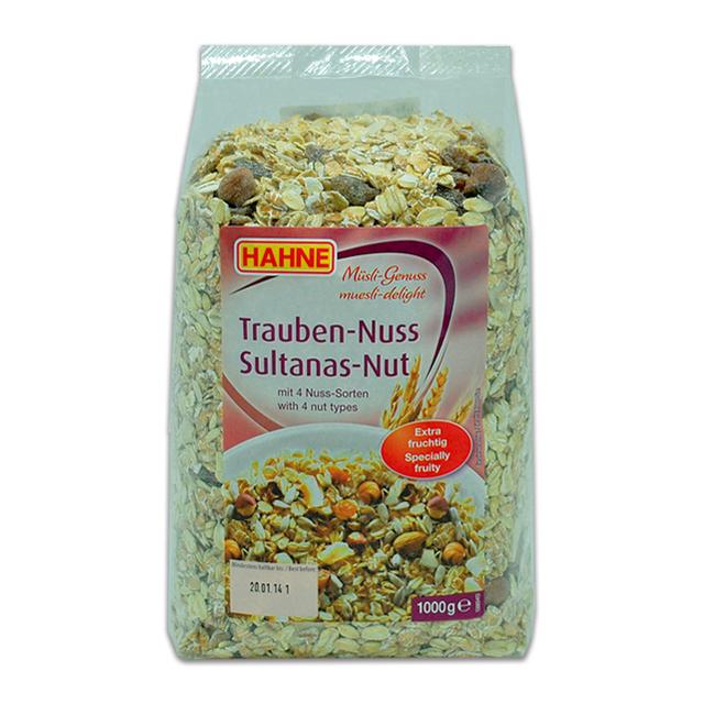 HAHNE Cereal Muesli Raisin Nut 1 kg | Makro PRO