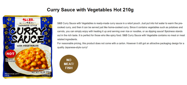 S & B Curry Sauce with Vegetable - Ready Made Sauce with Potatoes ...