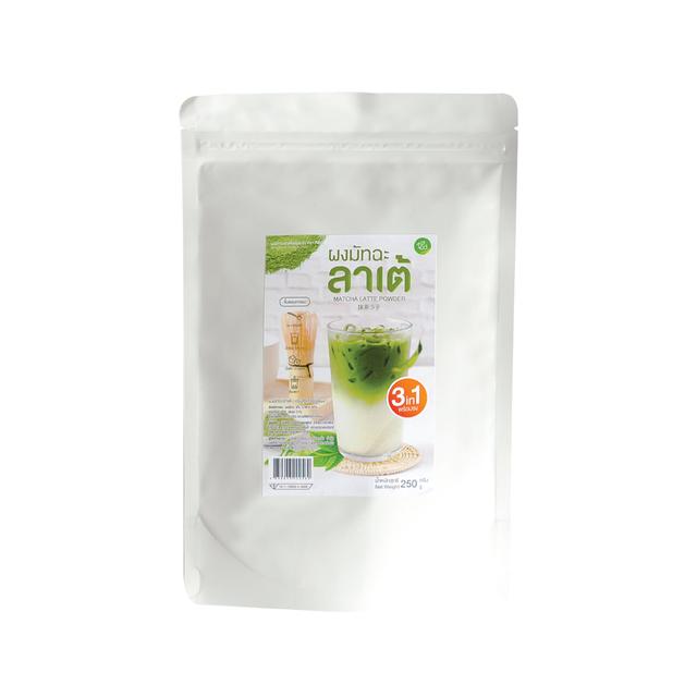 ผงมัทฉะลาเต้สำเร็จรูป 3in1 Dark Matcha Latte Powder บรรจุ 250 กรัม ...