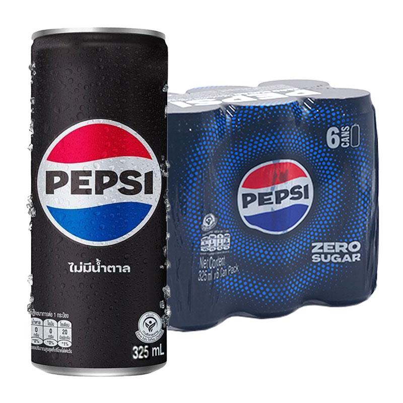 PEPSI Soft Drink No Sugar 325 ml x 6 | Makro PRO