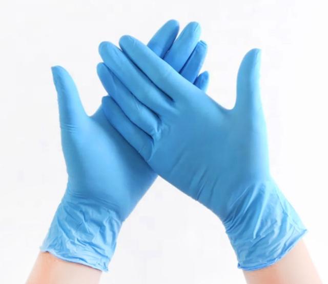 HYCARE Nitrile Rubber Gloves Blue Color Size L x 100 pieces (50 pairs ...