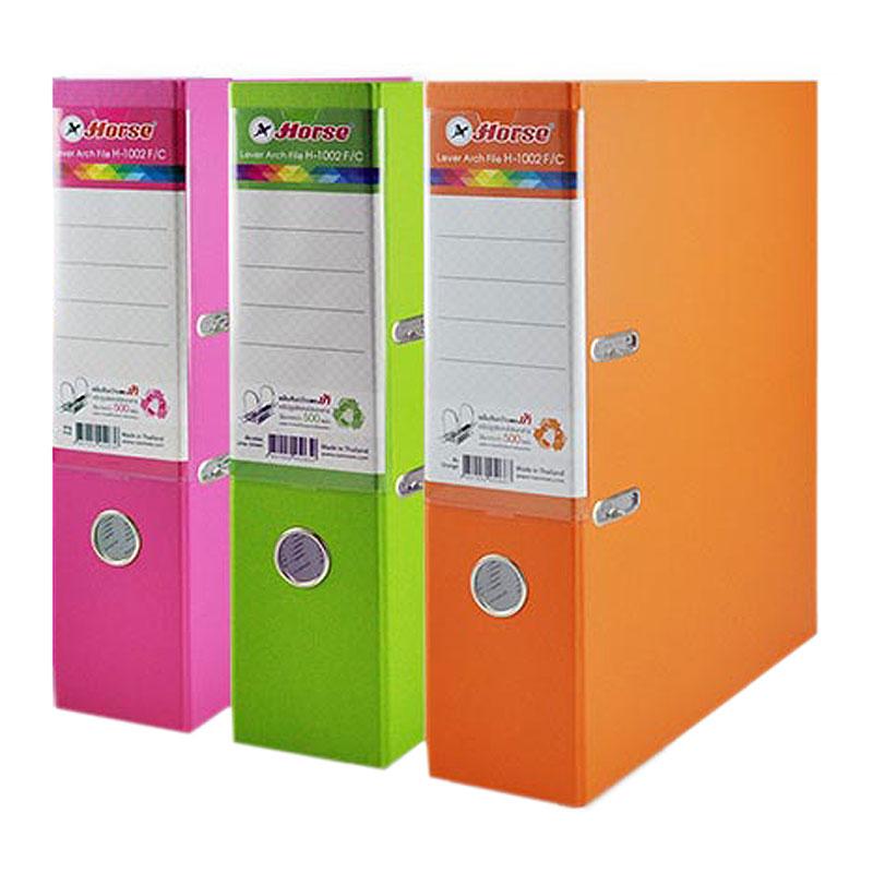 HORSE Lever Arch File 3" Model H-1002F Assorted colors x 3 | Makro PRO