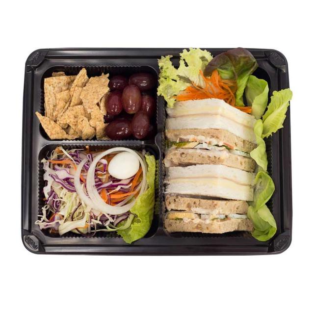 ARO 3-Compartment Lunch Box with Lid x 25 | Makro PRO