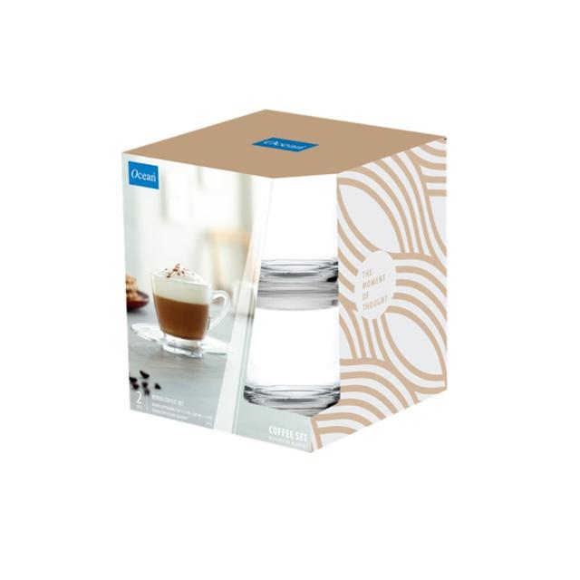 OCEAN แก้วกาแฟ KENYA CUP, 245 ML. & KENYA SAUCER, 6 (Set 2) | Makro PRO