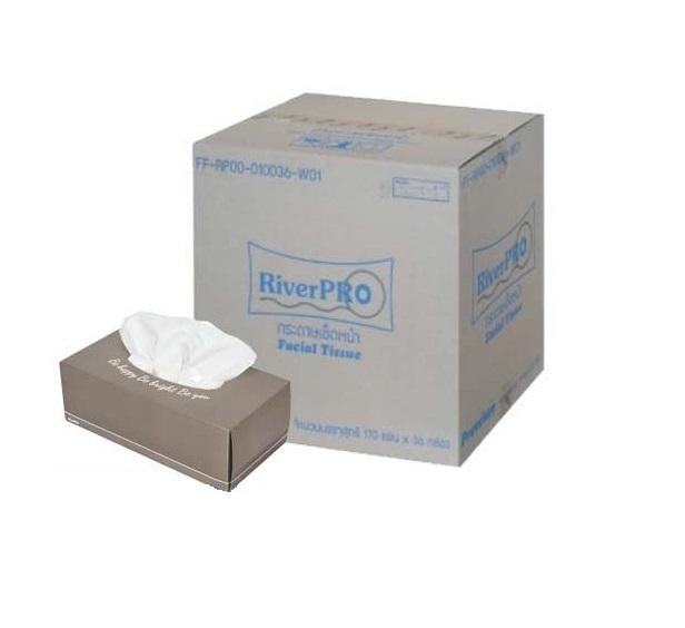 River Pro Facial Tissue Box Size 20 x 20 cm. Contains 170 sheets x 36 ...