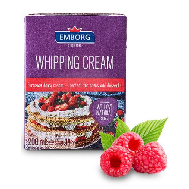 EMBORG UHT Whipping Cream 200 ml | Makro PRO