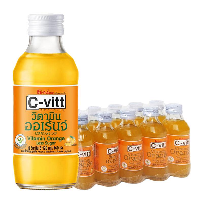 C-VITT Vitamin C Drink Orange Flavor 140 ml x 10 | Makro PRO